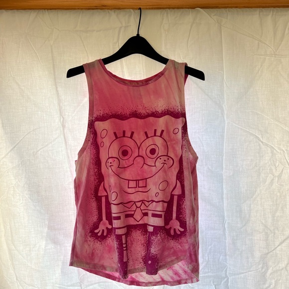 Nickelodeon | Tops | Pink Spongebob Tank | Poshmark